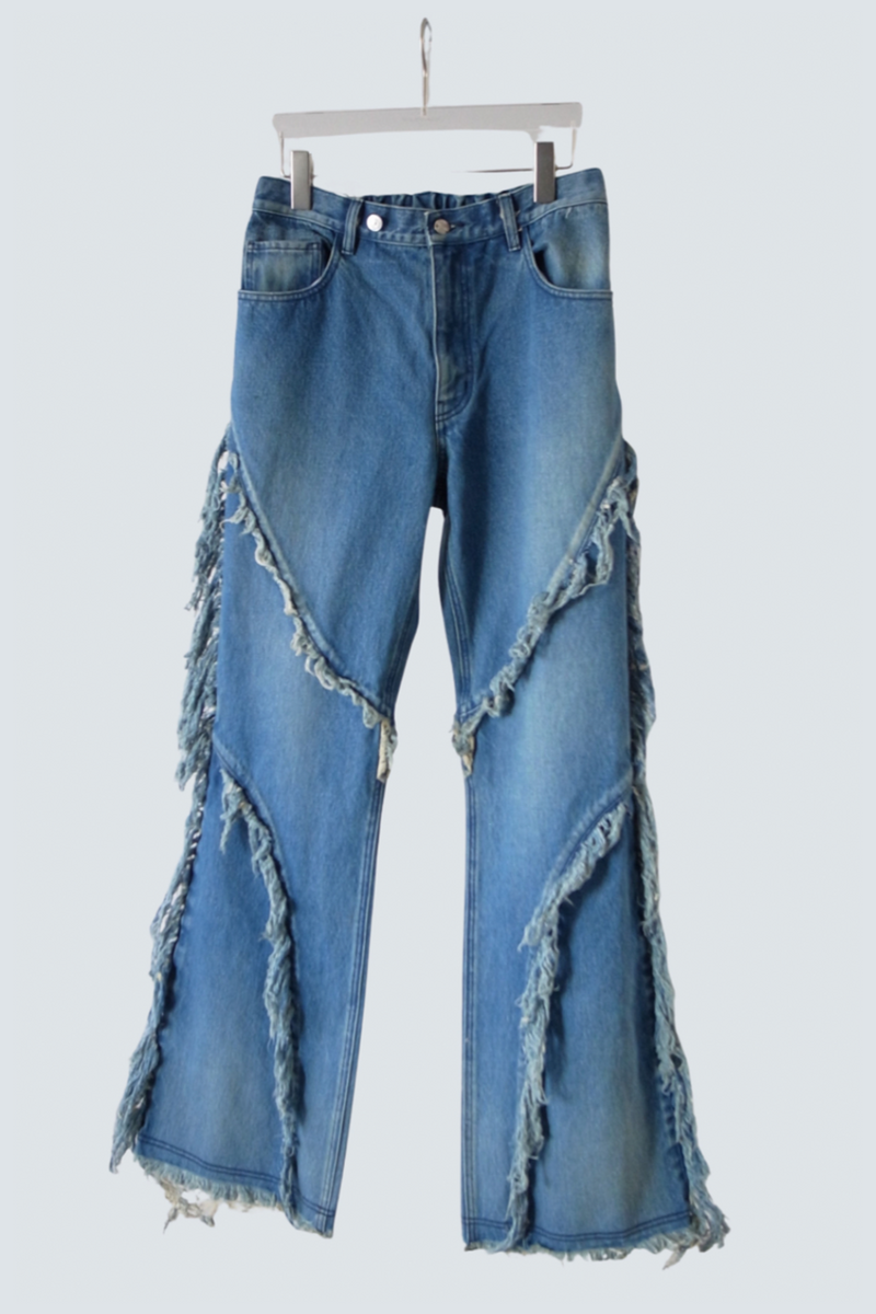 【予約商品】Oil Washed Fringe Denim – MIKAGE SHIN